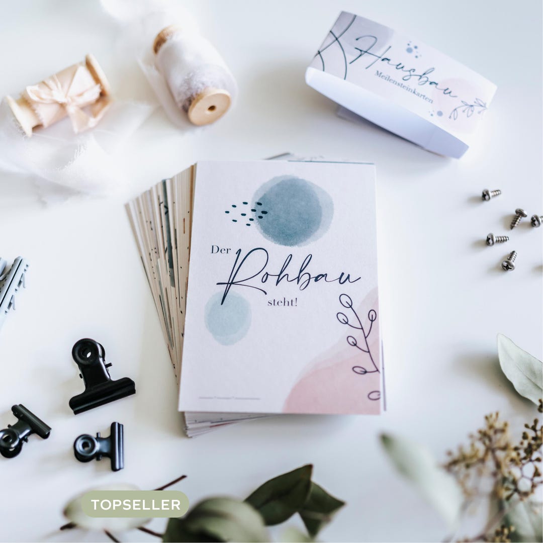 45 Milestone Cards for Building Your Dream House as a Gift for Home ...