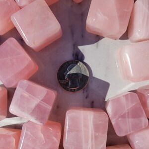 Rose Quartz Crystal Cubes - Etsy
