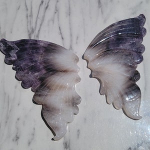 Dream Amethyst Crystal Wings With Stand - Etsy