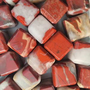 Red Jasper Crystal Cubes With Clear Quartz - Etsy