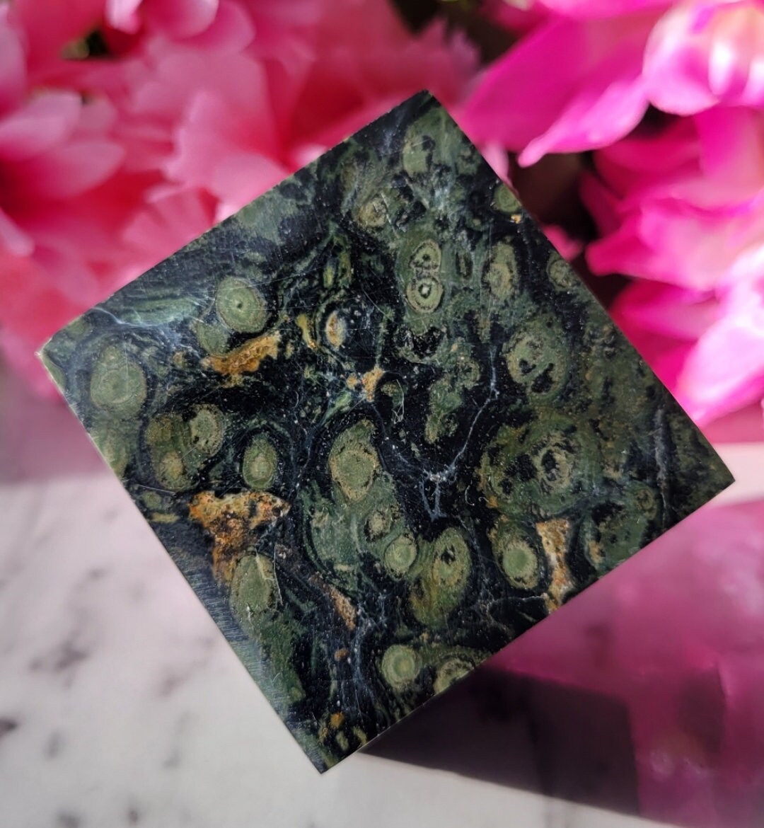 Kambaba Jasper Cube - Etsy