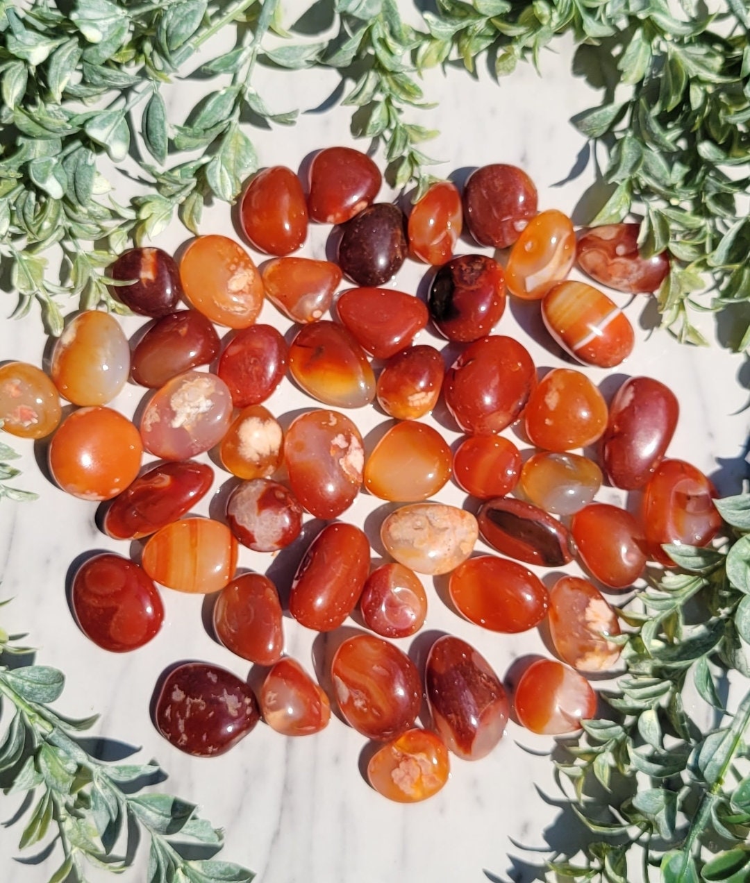 Sardonyx Tumbled Stones - Etsy