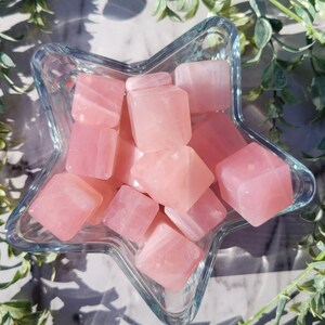 Rose Quartz Crystal Cubes - Etsy