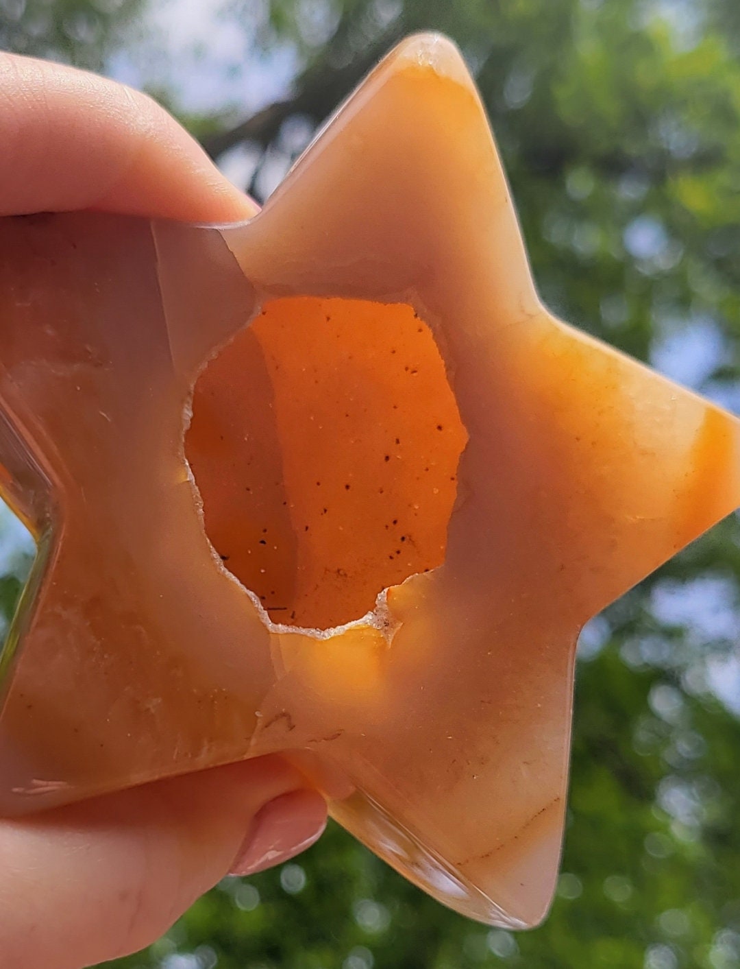 Drusy Agate Star, Agate Star, Agate Geode Star, Polished Crystal Star ...