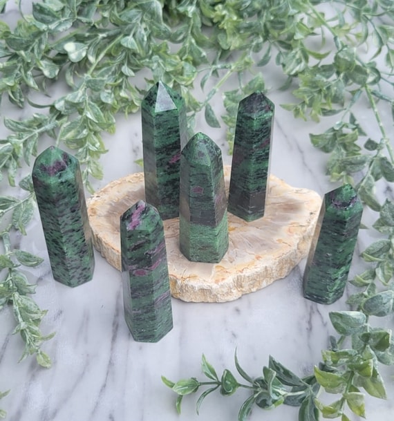 Ruby Zoisite/ Ruby Zoisite Point Tower - Etsy