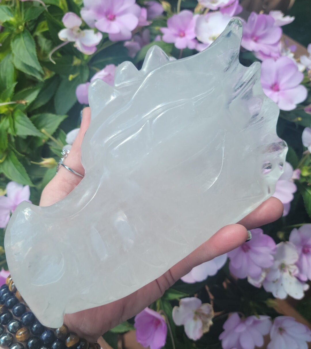 Clear Quartz Dragon Head - Etsy