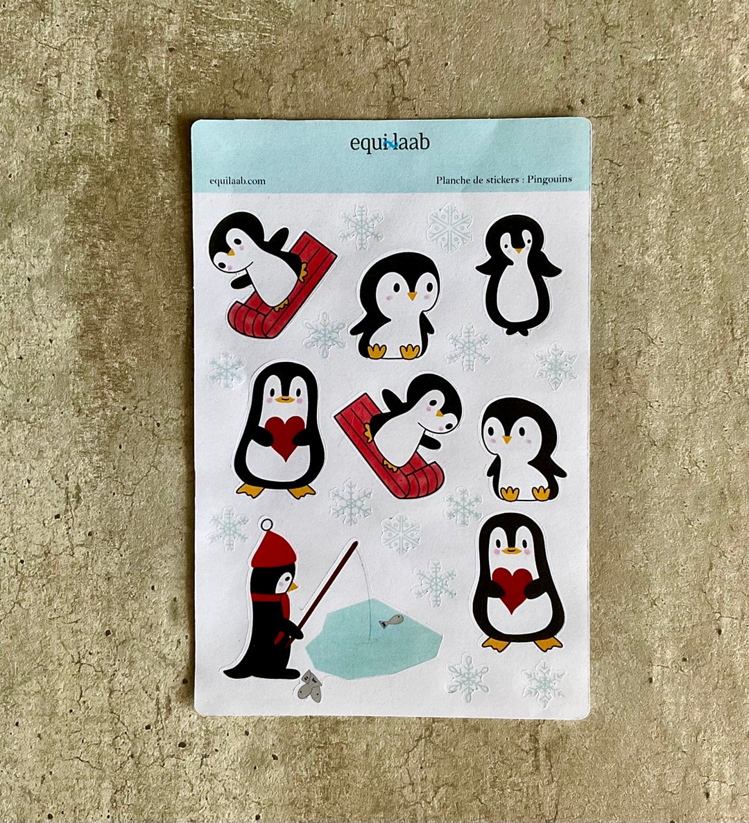 Bullet Journal Sticker Board: Penguins - Etsy