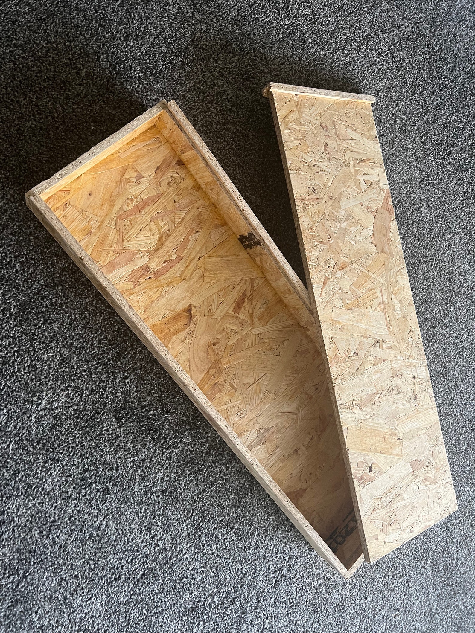 Handmade Wooden Box Custom OSB Oriented Strand Board Box With Sliding ...