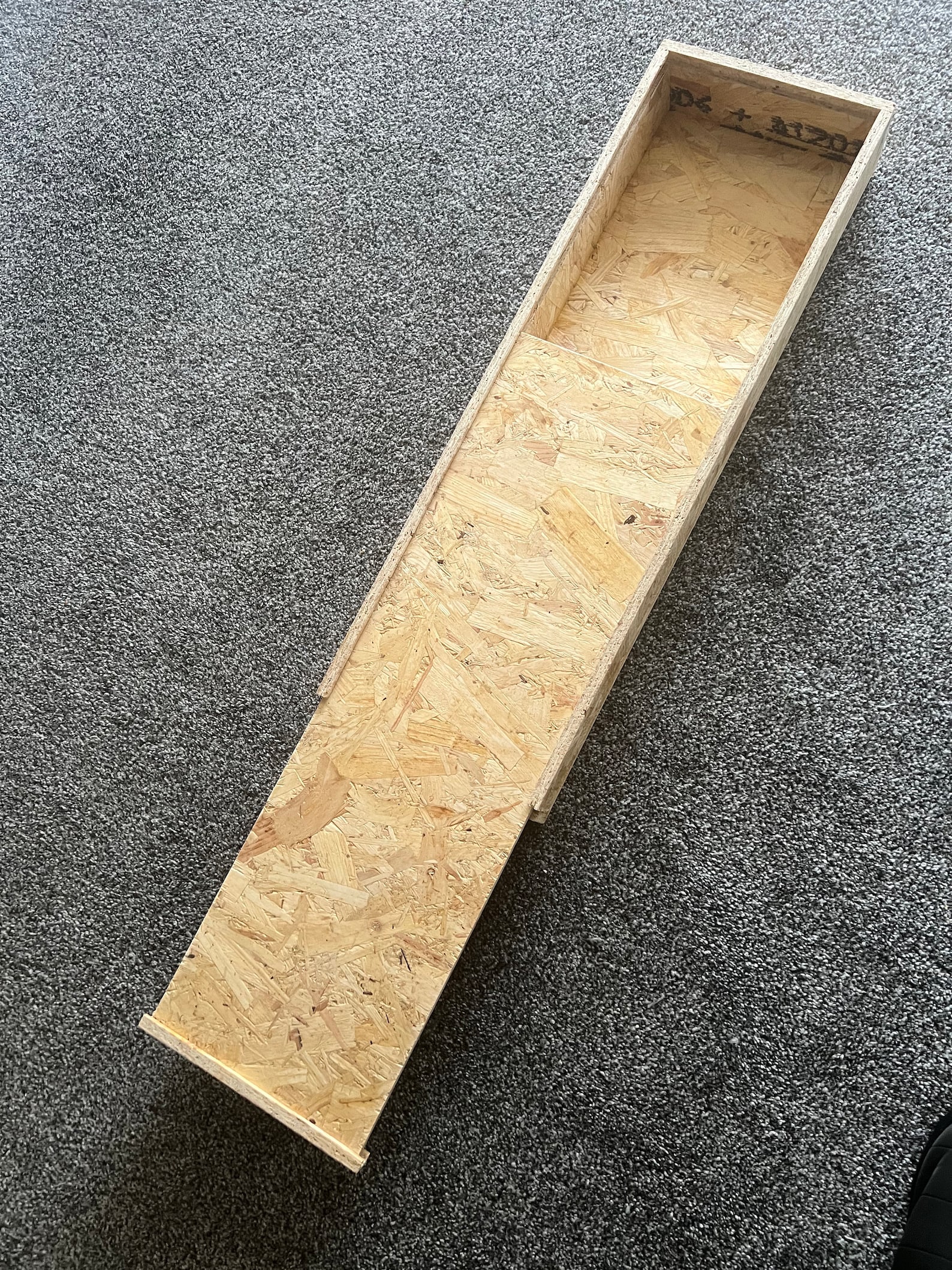 Handmade Wooden Box Custom OSB Oriented Strand Board Box With Sliding ...
