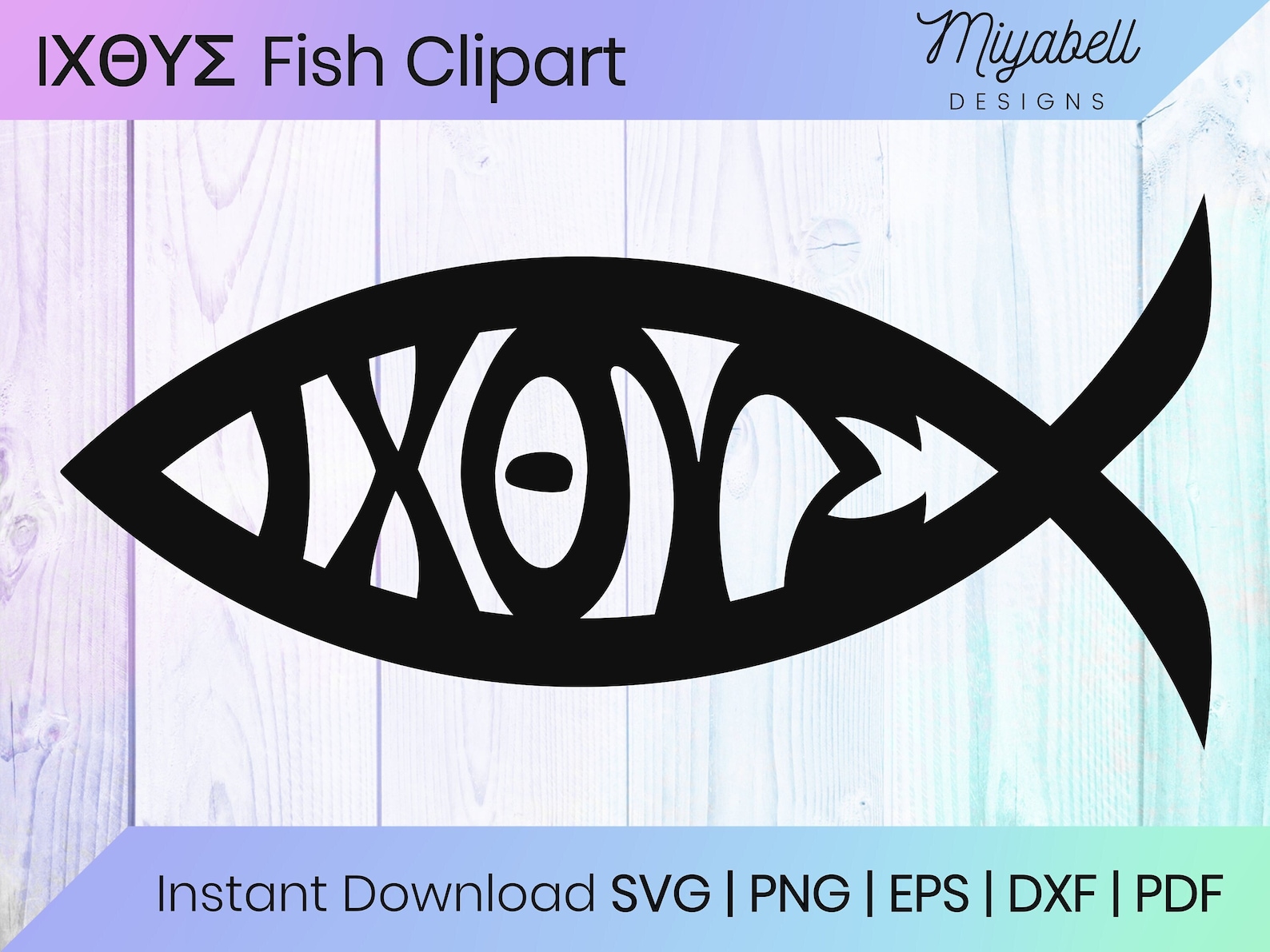 Ichthys, Jesus Fish, Christian Symbol, Format Svg, Png, Eps, Dxf, Pdf ...