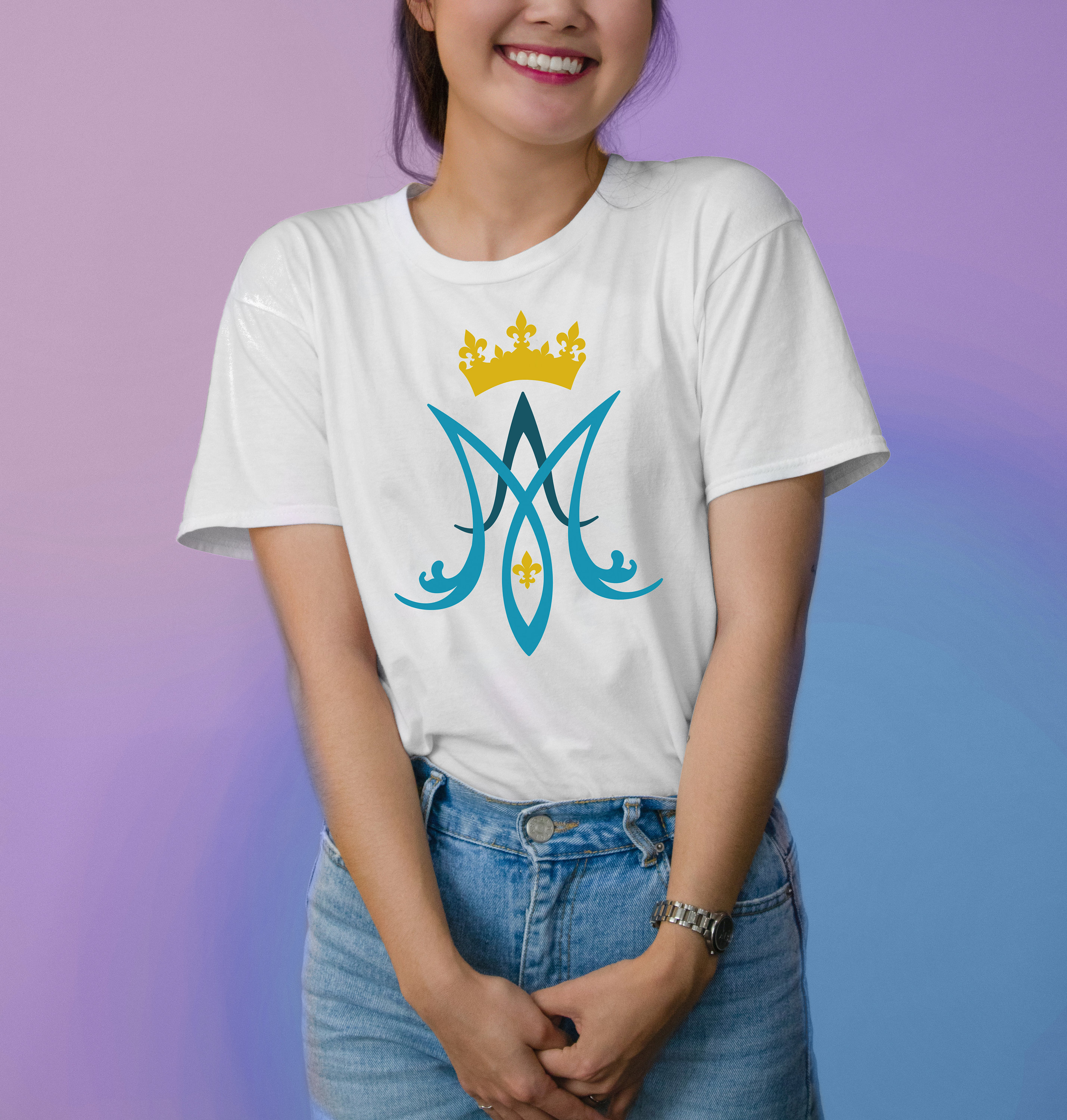 Monograma mariano SVG, SVG cristiano, Santa María, svg, png, eps, dxf ...