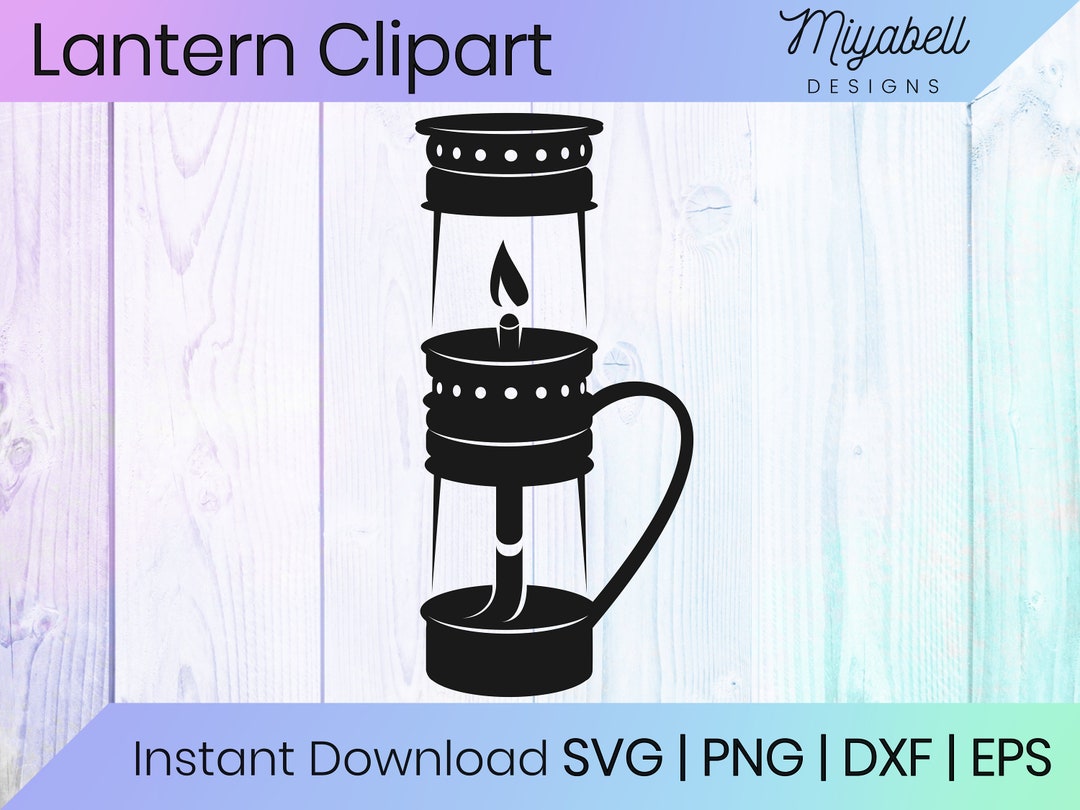 Miner Lantern SVG, Lantern Clipart, Vintage Lamp Svg, Png, Eps, Dxf ...