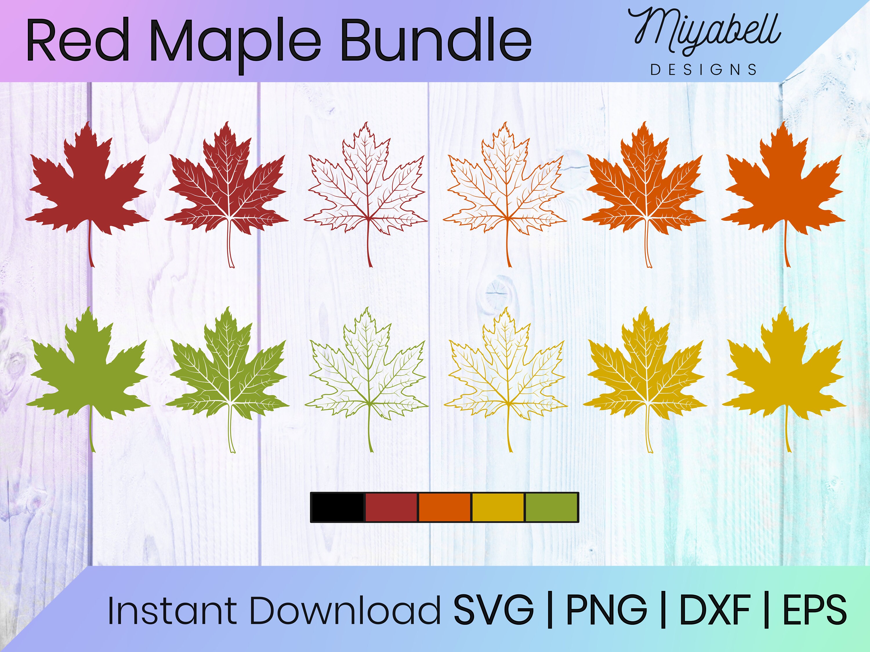 Red Maple Tree Leaf SVG Canada Maple Leaf SVG Svg Png Eps - Etsy