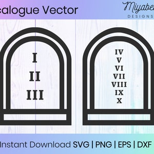 The Ten Commandments, Christian SVG, Format Svg, Png, Eps, Dxf, Pdf ...