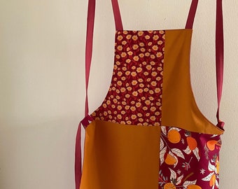 Vintage Patchwork Print, Country Style Apron - Etsy