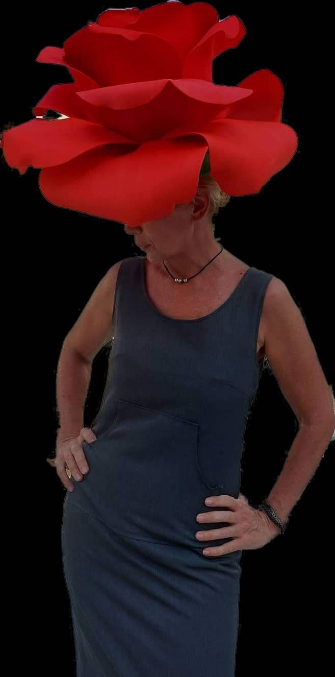 Rose Hat Flowers Hat Hat Flower Costume Party Helloween Party Festival ...