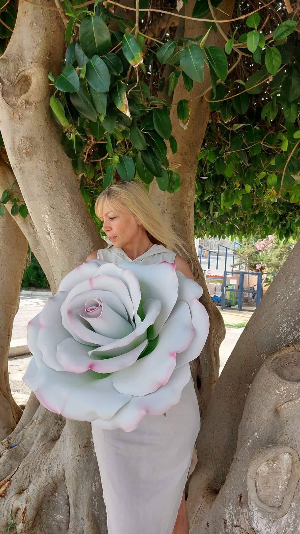 Big Flowers Giant Flowers Big Rose Decoration for Wedding - Etsy