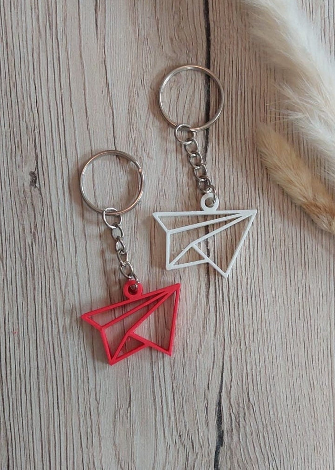 Origami Paper Airplane Keychain/bag Charm, 3D Printed, Unique Gift ...