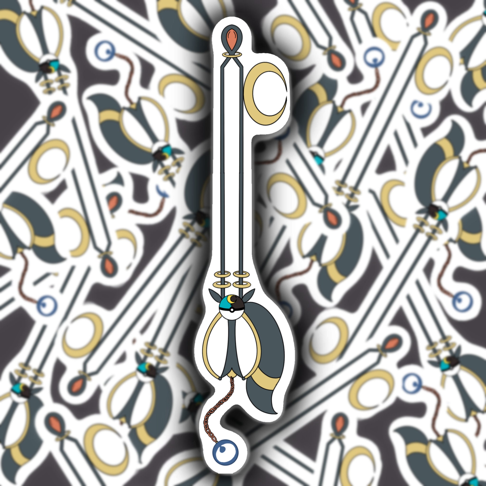 Umbreon Keyblade Sticker - Etsy