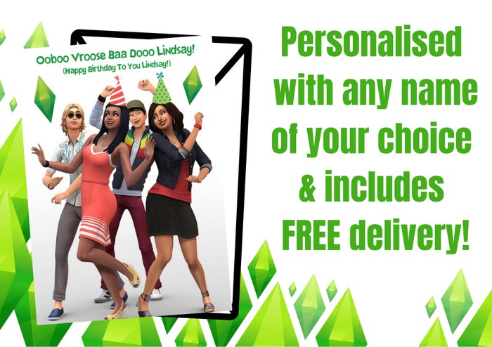 Sims4 Birthday Card - Etsy UK