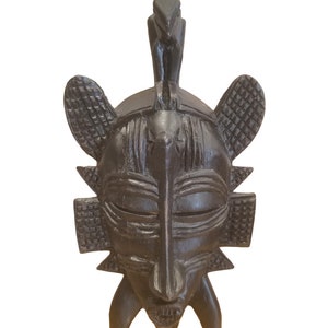 African Mask West African Vintage Tribal Ivory Coast Small Dark Senufo ...