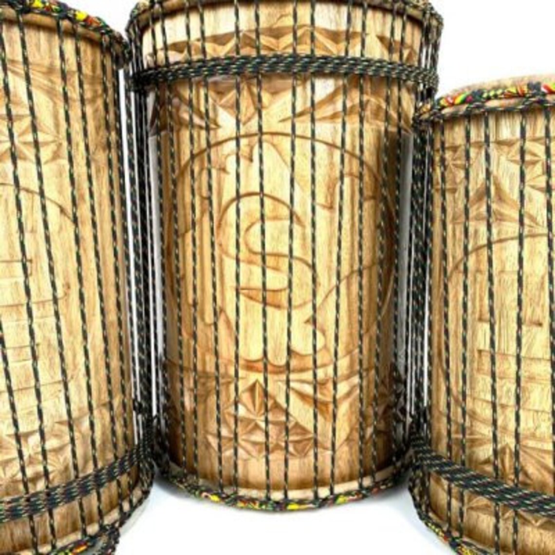 Ghana Dunun Set Cheeky Authentic African Drums Made in - Etsy