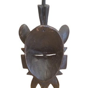 African Mask West African Vintage Tribal Ivory Coast Small Dark Senufo ...