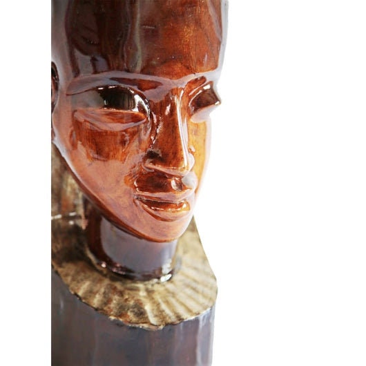 West African Dainty Face in Teak Wood Hand Carved Home Decor - Etsy