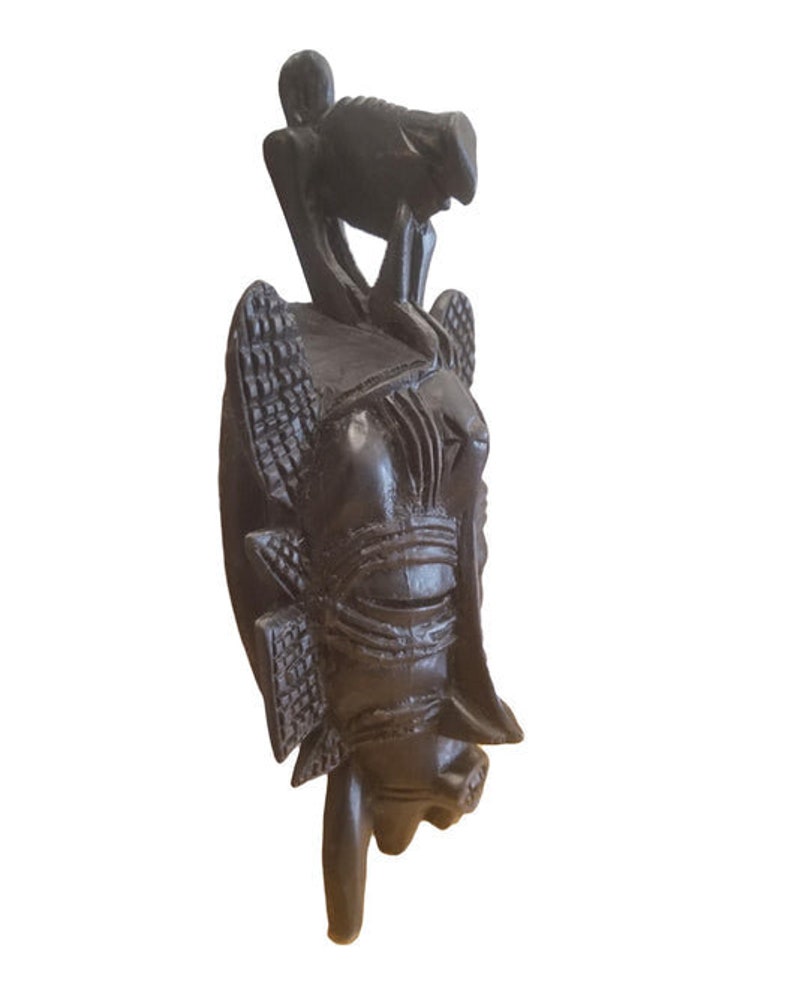 African Mask West African Vintage Tribal Ivory Coast Small - Etsy