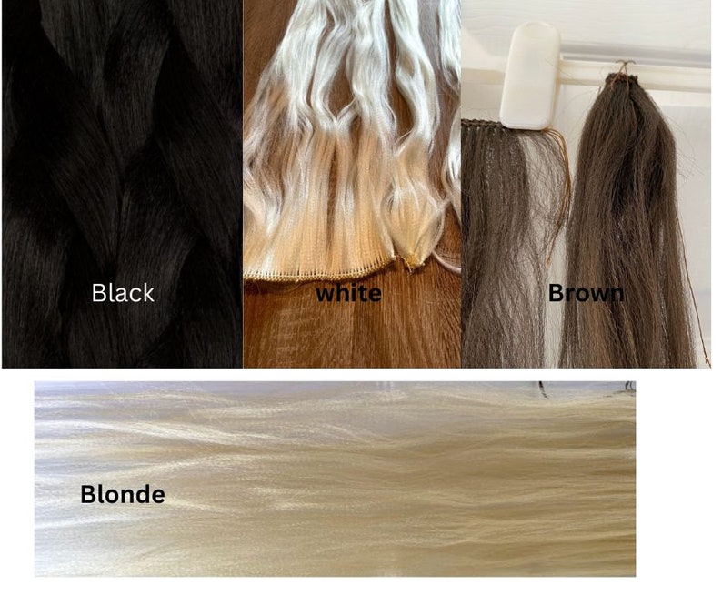 Hair for Rocking Horse Restoration, Tail, Mane and Forelock Double ...