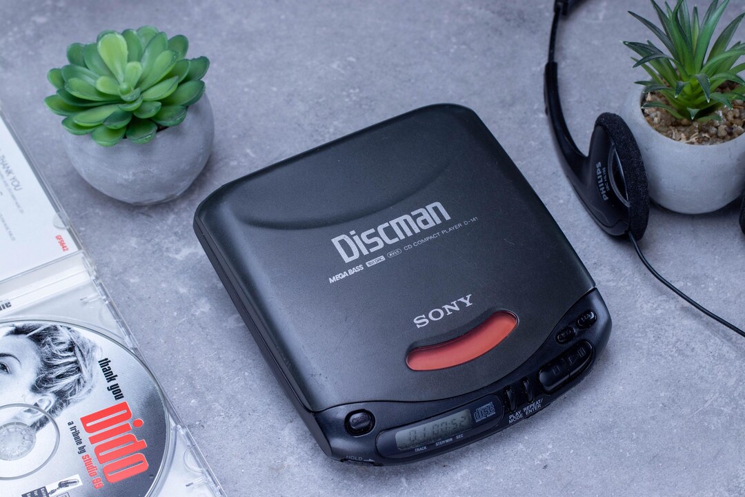 Sony D-141 Discman Portable CD Player | G-protection Anti-skip ...