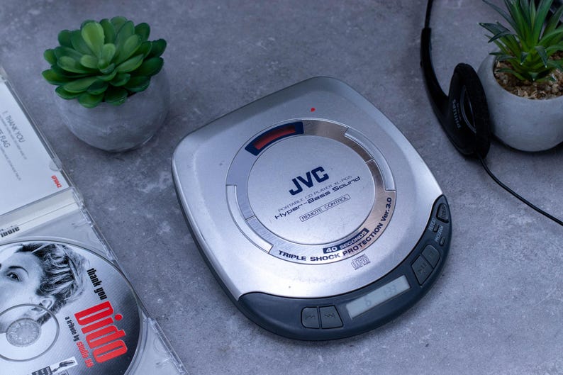 JVC XL-PG5 Discman Portable CD Player | Anti-shock Protection | Vintage ...