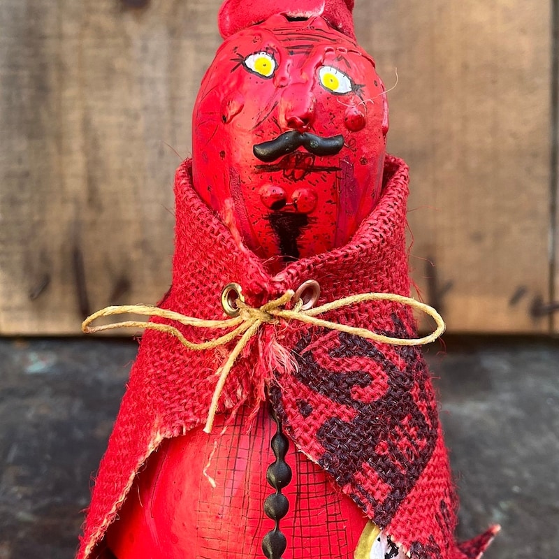 Paper Mache Devil - Etsy