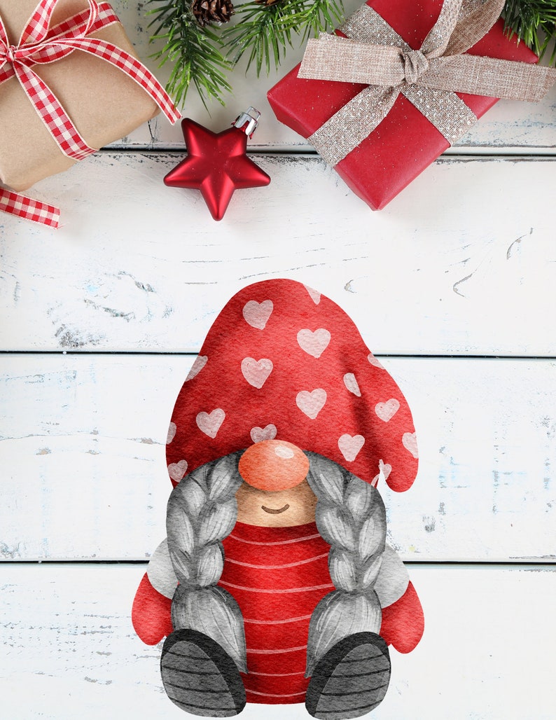 Christmas Gnome-pair Printable - Etsy
