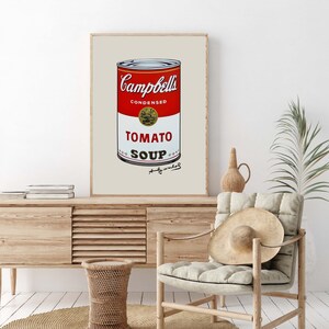 Tomato Soup Campbells Soup Print Pop Art Print Chicken Noodle Soup ...
