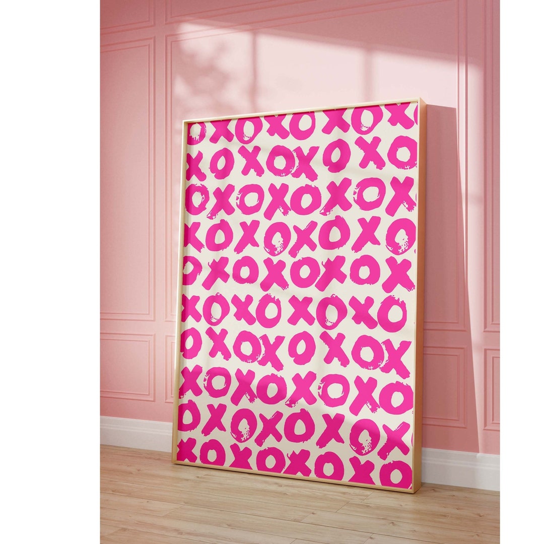 Preppy Pink Print Digital Preppy Esthétique Affiche Preppy Esthétique ...