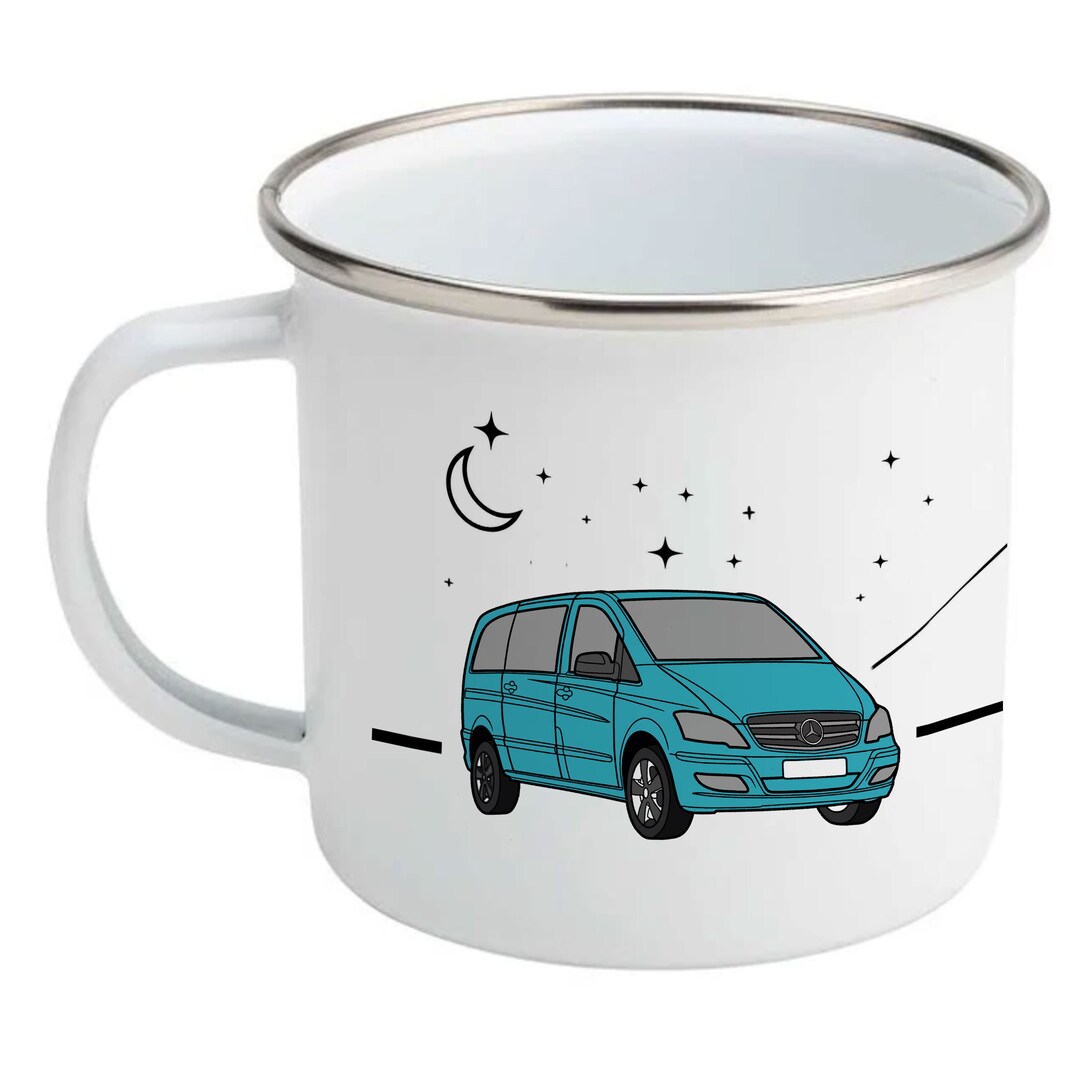 Mercedes Vito Camper Van Enamel Camp Mug Personalised Mercedes Camper ...