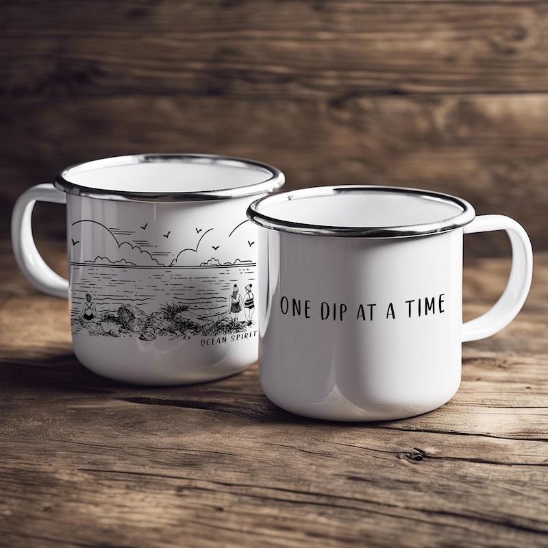 Enamel Mug Swimmers - Etsy UK
