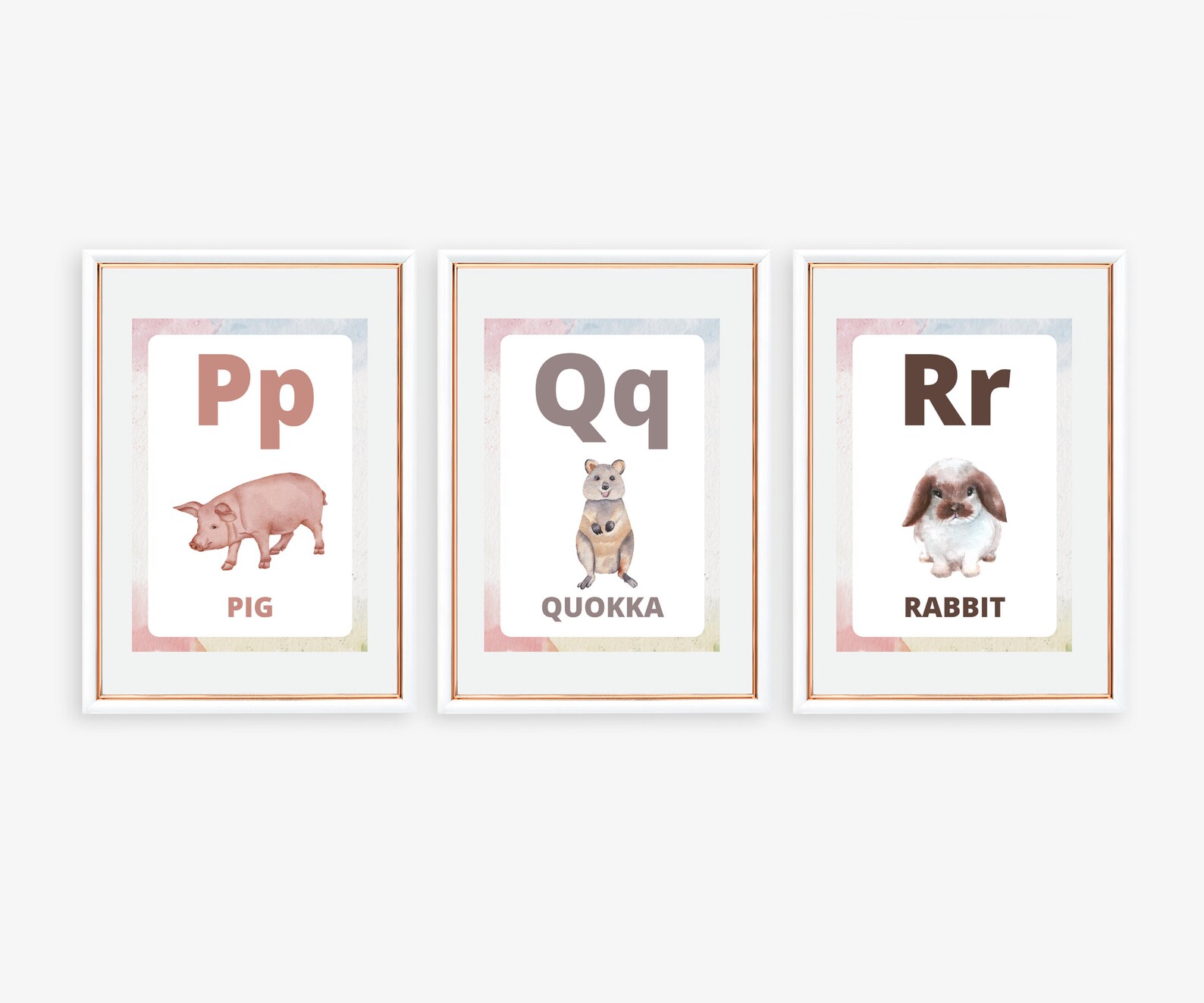 Alphabet Poster Set Alphabet Flashcards 26 Alphabet - Etsy