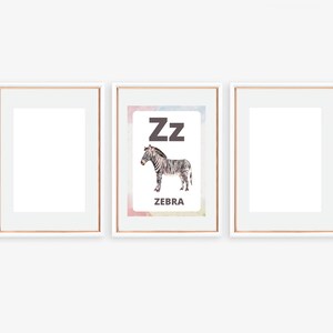 Alphabet Poster Set Alphabet Flashcards 26 Alphabet - Etsy