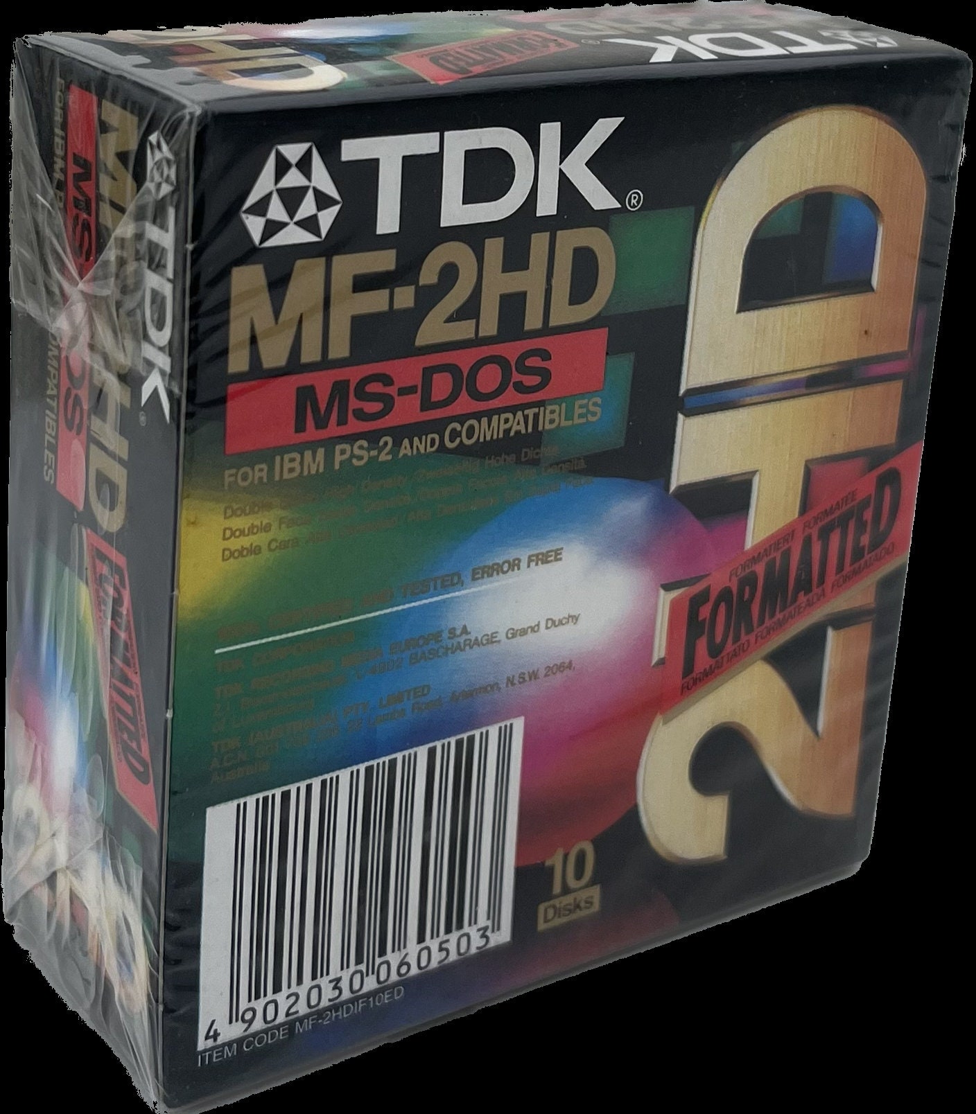 Floppy Disk TDK Mf-2hd Ms-dos - Etsy