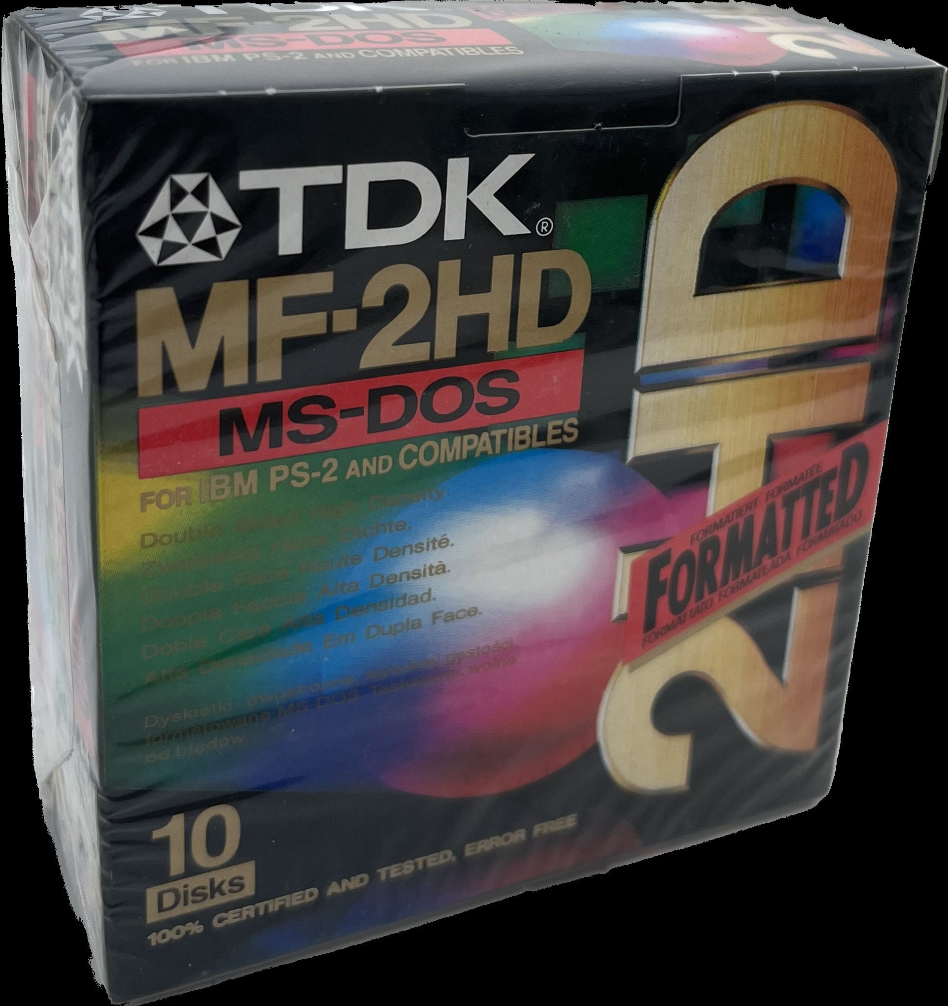 Floppy Disk TDK Mf-2hd Ms-dos - Etsy
