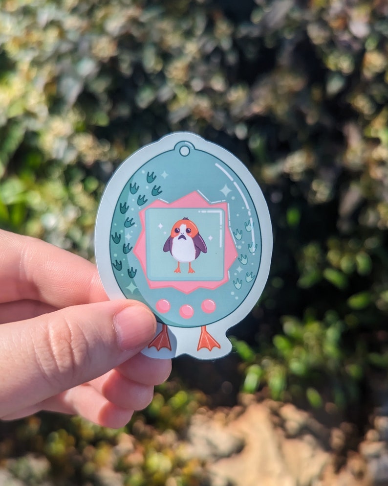 Porg Tamagotchi, Star Wars Creatures, Die Cut Vinyl Stickers, Water ...