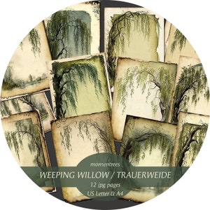 Weepingwillow Digital Papers to Download Vintage Stationery Journal Kit ...