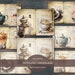 Tea Time Scrapbook Paper: Vintage Journal Pages (PDF Download) - Etsy