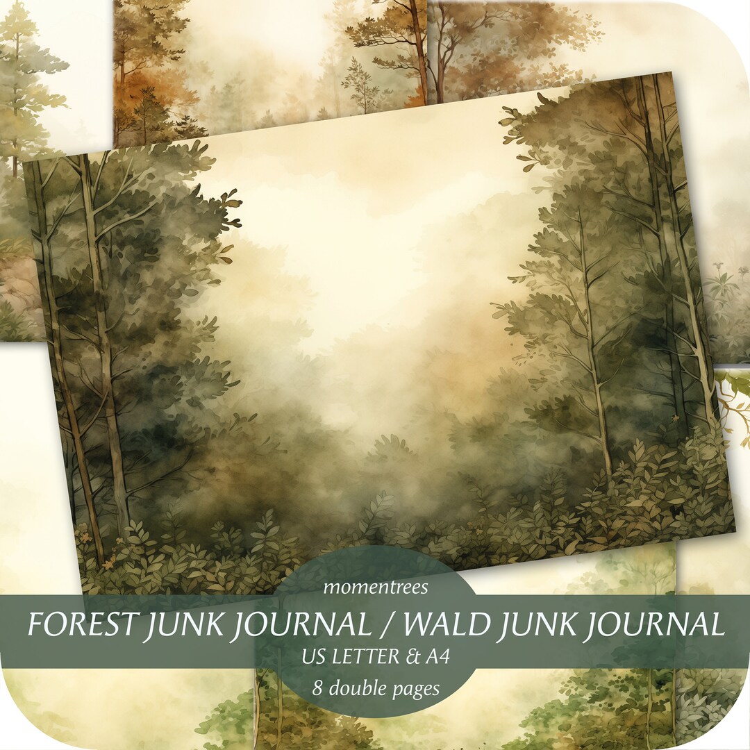 Forest Junk Journal, Ephemera, Family Tree, Scrapbooking, Paper,kit ...