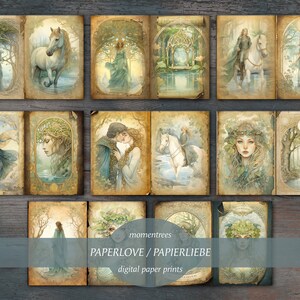 Water Fairy in the Forest Woods Junk Journal, Ephemera, Hunter, Magic ...