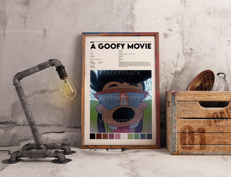 A Goofy Movie Poster | 30th Anniversary | Disney | Vintage Art Print ...