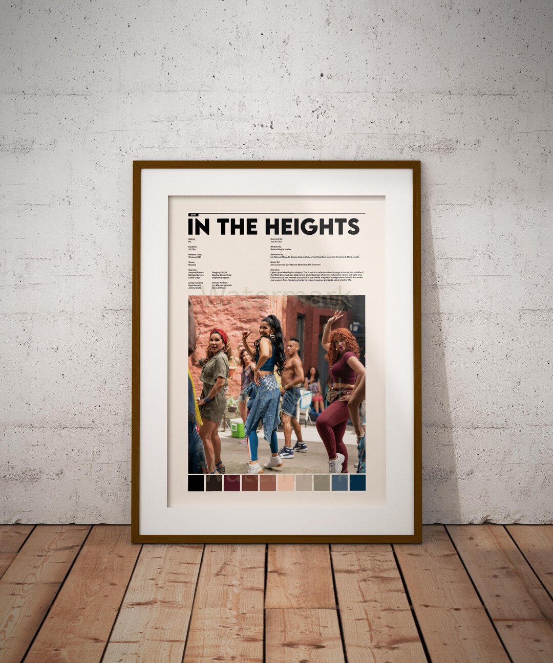 In the Heights 2021 Poster | Wall Art Print | Vintage Art Print ...