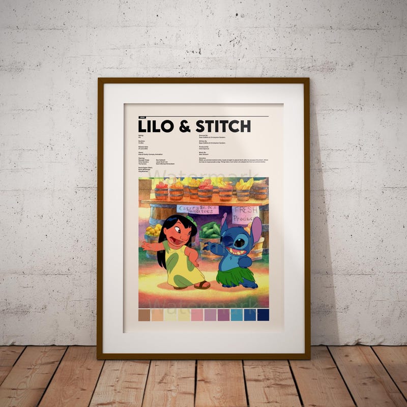 Lilo and Stitch Poster - Etsy